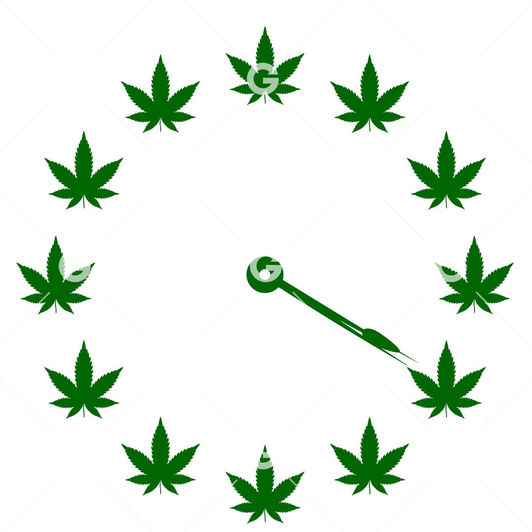 Marijuana-Clock - Kana Post