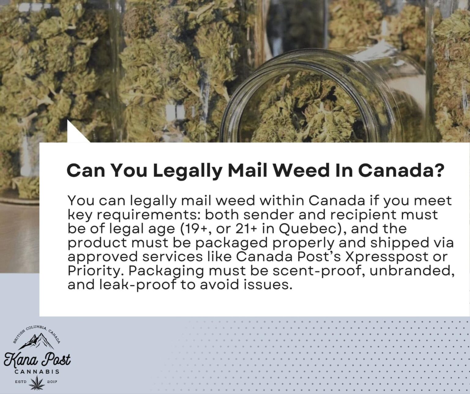 Mailing Weed in Canada | Rules, Limits, and How to Do It